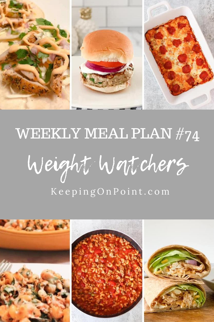 WW (Weight Watchers) Weekly Meal Plan #74