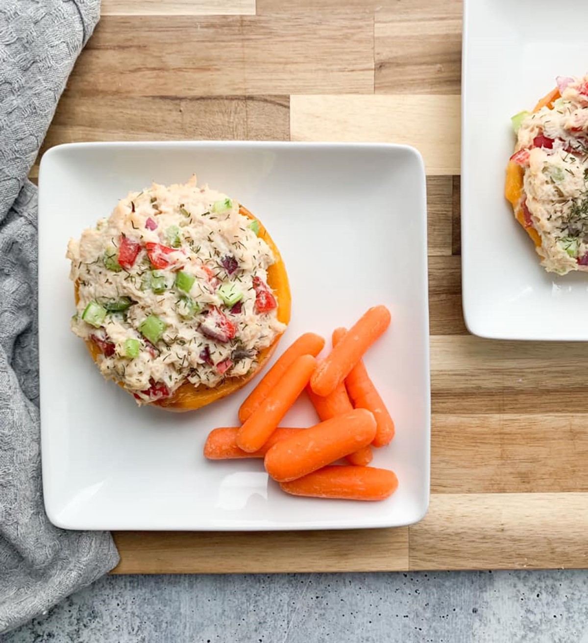 Open Faced Tuna Melt