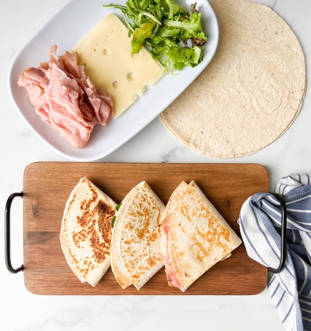 Ham and Cheese Folded Wrap