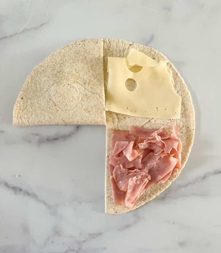 Ham and Cheese Folded Wrap