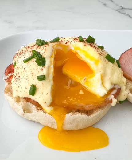Lightened Up Eggs Benedict