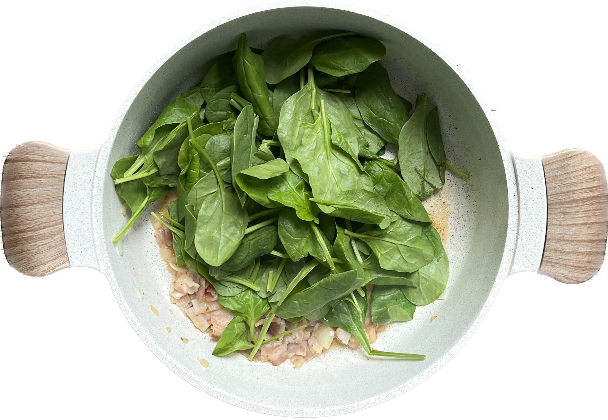 Tasty and Light Bacon Spinach Pasta