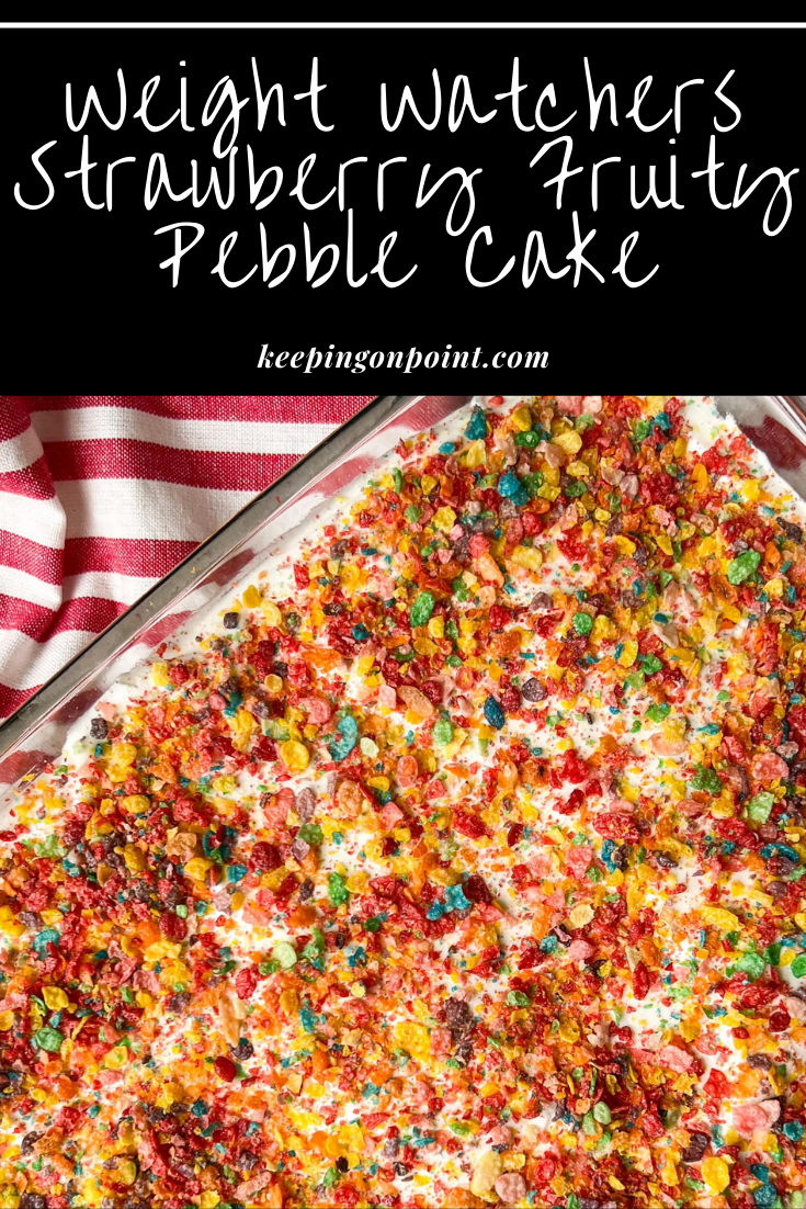 Strawberry Fruity Pebble Cake